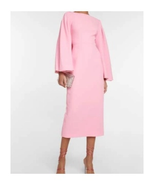 EMILIA WICKSTEAD Midi Dress With Flared Sleeves
