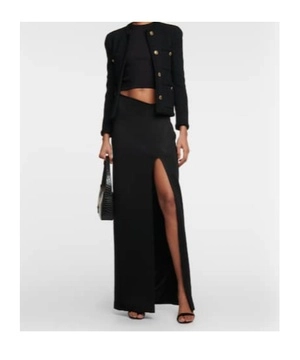 Galvan Alicja Jersey Maxi Skirt With Slit