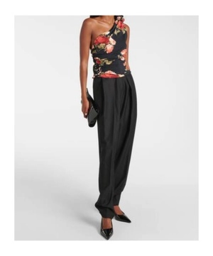 Magda Butrym Floral Ruched One-shoulder Top