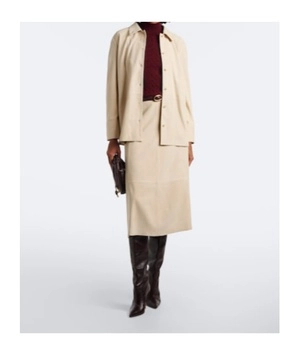 Vince Suede Midi Skirt
