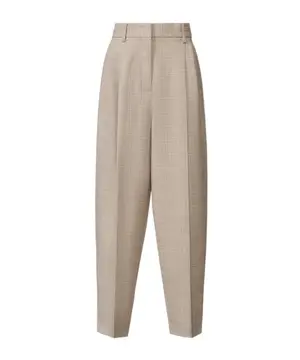 Fabiana Filippi Tapered Pleated Pants With Belt Loops