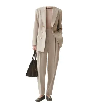 Fabiana Filippi Tapered Pleated Pants With Belt Loops