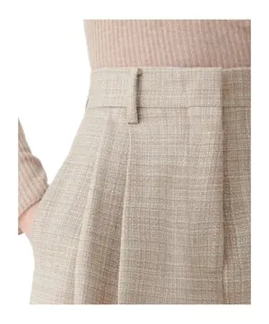 Fabiana Filippi Tapered Pleated Pants With Belt Loops