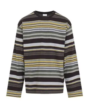 Dries Van Noten Striped Long Sleeved T-shirt