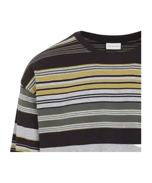 Dries Van Noten Striped Long Sleeved T-shirt - Black