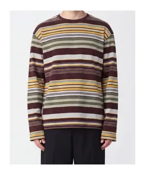 Dries Van Noten Striped Long Sleeved T-shirt - Black