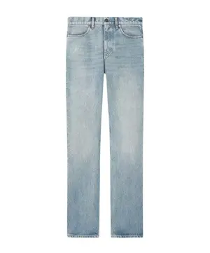 GOLDEN GOOSE Cotton Straight-leg Jeans - Light Blue