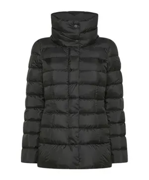 Peuterey High Neck Quilted Down Jacket - Black