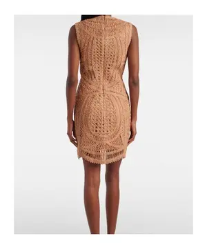 Simkhai Round Neck Sleeveless Crochet Dress