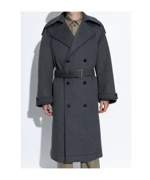 Bottega Veneta Belted Double Breasted Coat