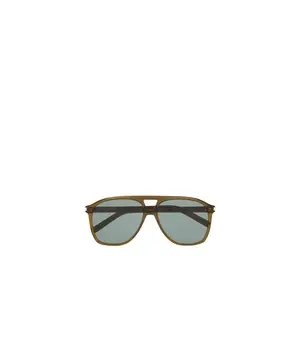Saint Laurent Aviator Sunglasses - Translucent Khaki