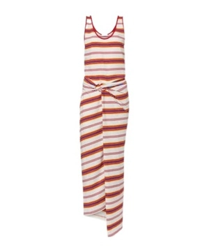 Rabanne Striped Cotton-blend Jersey Maxi Dress - Pink