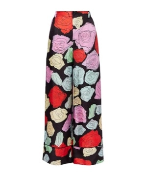 Marni Floral Silk Palazzo Pants - Multicolor