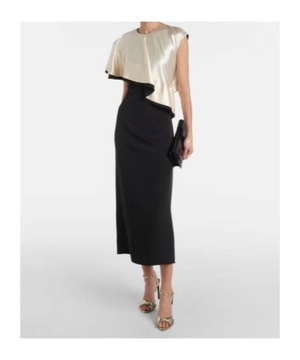 Altuzarra Silk Gown With Asymmetric Draped Overlay