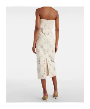 Veronica Beard Nettia Embroidered Cotton Midi Dress