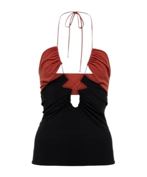 NENSI DOJAKA Cutout Halterneck Top