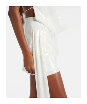 Alex Perry Bridal Sequined Open-back Minidress