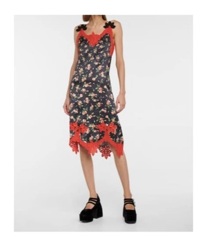 Rabanne Floral Printed Midi Dress