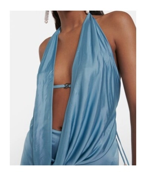 Blumarine Open-back Satin Gown