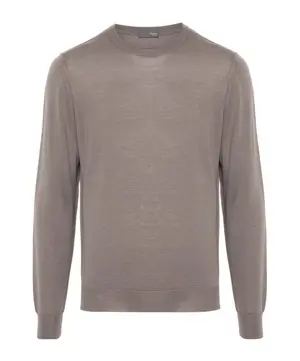 DRUMOHR Ribbed Crew Neck Knitwear - Gray