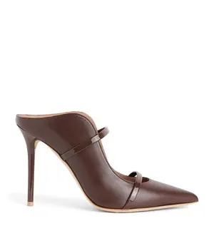 MALONE SOULIERS Leather Maureen Mules 100 - Brown