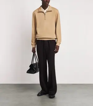 Sandro Cotton Half-zip Sweatshirt