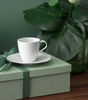 VILLEROY & BOCH Pura Coffee Cup Saucer - White