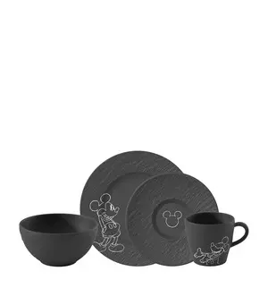 VILLEROY & BOCH X Mickey Mouse Manufacture Breakfast Set - Black