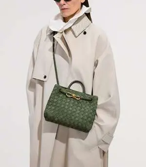 Bottega Veneta Small Suede Andiamo Top-handle Bag