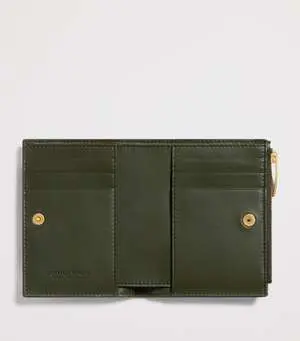 Bottega Veneta Small Leather-suede Bifold Wallet