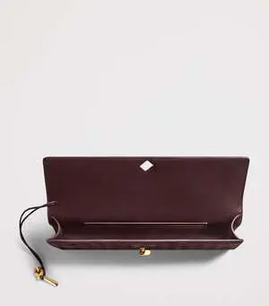 Bottega Veneta Suede Andiamo Clutch Bag