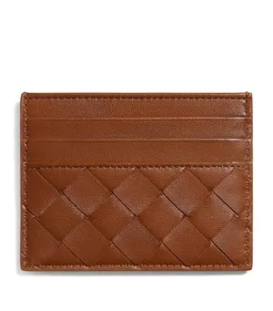Bottega Veneta Nappa Leather Card Holder - Red