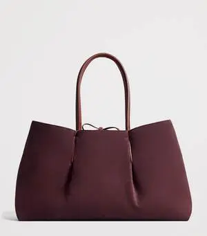 Bottega Veneta Leather Reversible Tote Bag - Grey
