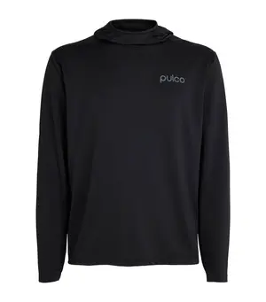 PULCO STUDIOS Hooded Performance Top - Black