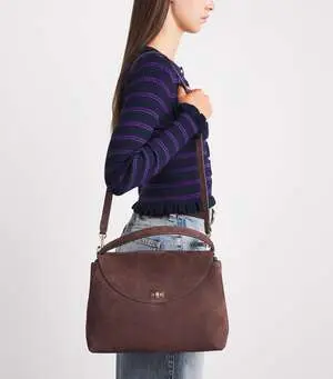 Sandro Suede Le Grand Bazaar Top-handle Bag