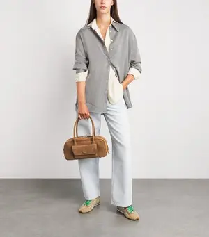 Sandro Suede Ezmehralda Top-handle Bag