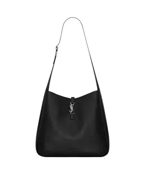 Saint Laurent Le 5 A 7 Extra Large Long Half-moon Bag - Black