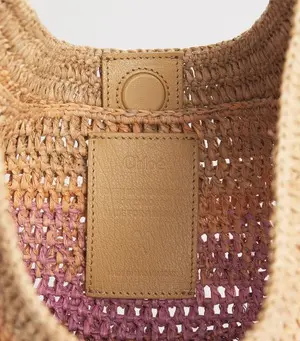 Chloé Raffia Gradient Summer Banana Shoulder Bag