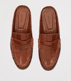 Simkhai Croc-embossed Leather Dean Loafers