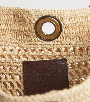 Chloé Small Raffia Iconic Double Carry Bag
