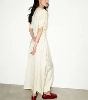 Max & Co. Satin V-neck Midi Dress