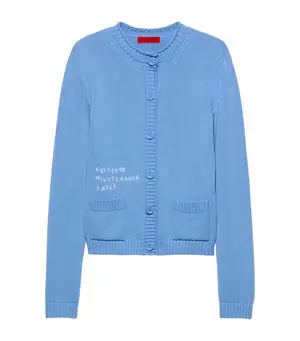 Max & Co. Cotton Embroidered Cardigan
