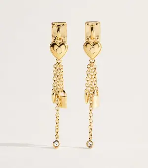 Chloé Mini Paddington Drop Earrings - Gold