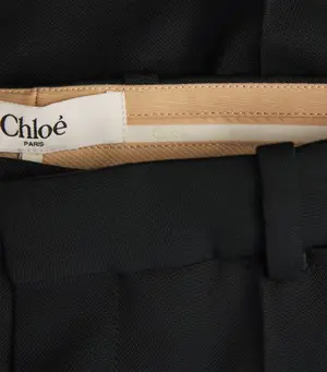 Chloé Wool Flared Tailored Trousers
