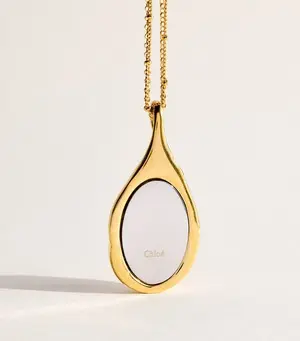 Chloé Mirror Pendant Necklace