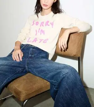 Max & Co. Cotton Slogan Sweater