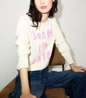 Max & Co. Cotton Slogan Sweater