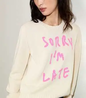 Max & Co. Cotton Slogan Sweater