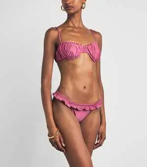 Faithfull The Brand Alma Bikini Bottoms With Ruffles