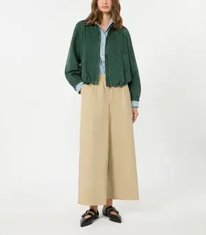 Max Mara Cotton Flared Trousers